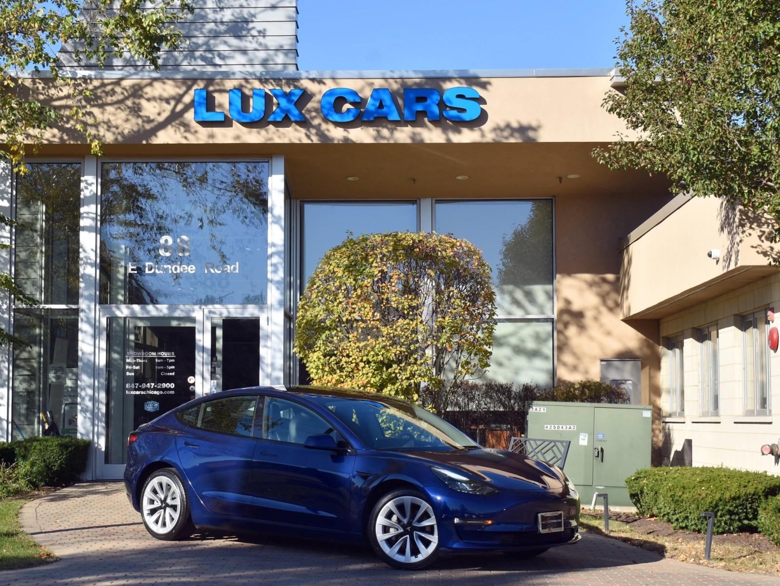 Used 2022 Tesla Model 3 Navi Leather Pano Roof AWD Rear Camera Heated ...